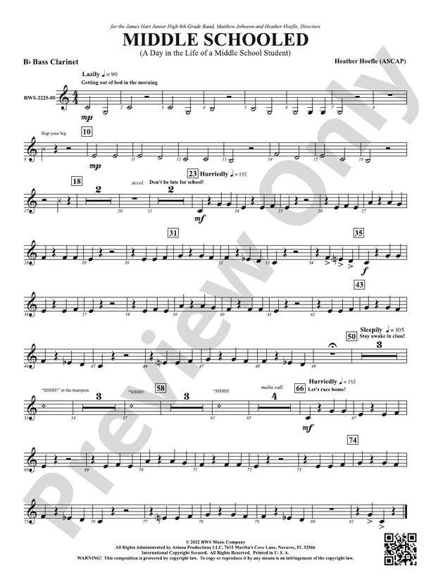 Middle Schooled - A Day in the Life of a Middle School Student: B-flat ...