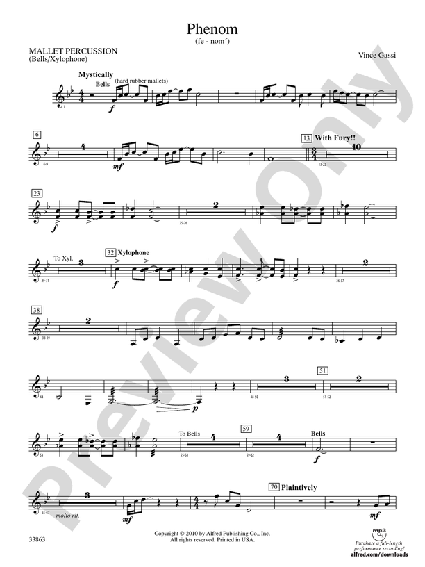 PHENOM/CB: Mallets: Mallets Part - Digital Sheet Music Download