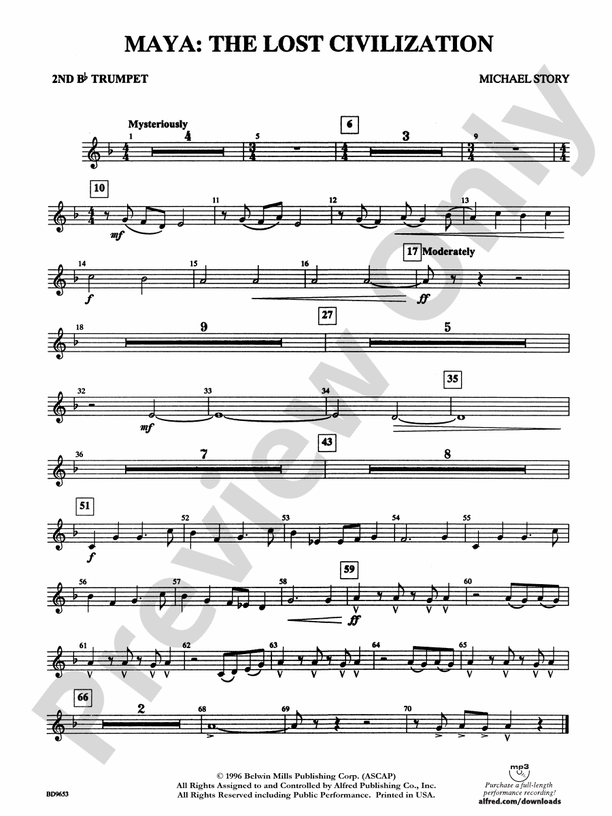 Maya: The Lost Civilization: 2nd B-flat Trumpet: 2nd B-flat Trumpet ...
