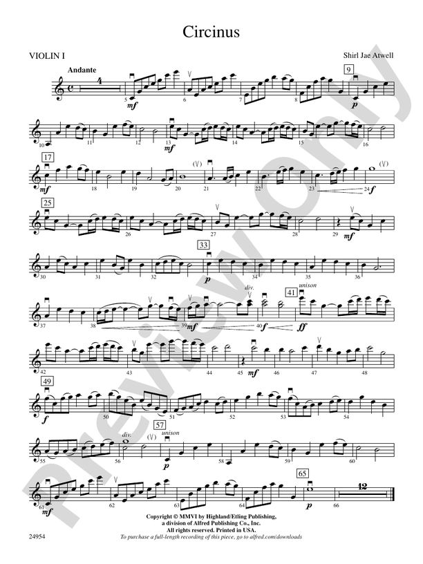 Circinus: 1st Violin: 1st Violin Part - Digital Sheet Music Download