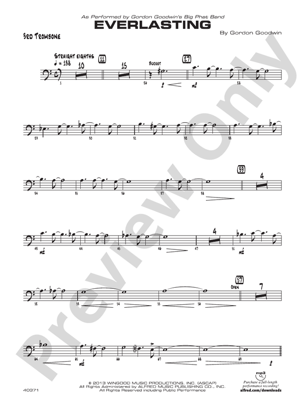 Everlasting: 3rd Trombone: 3rd Trombone Part - Digital Sheet Music Download
