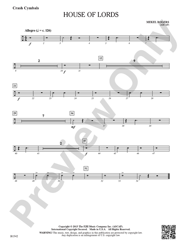 House of Lords: Crash Cymbals: Crash Cymbals Part: Mekel Rogers ...