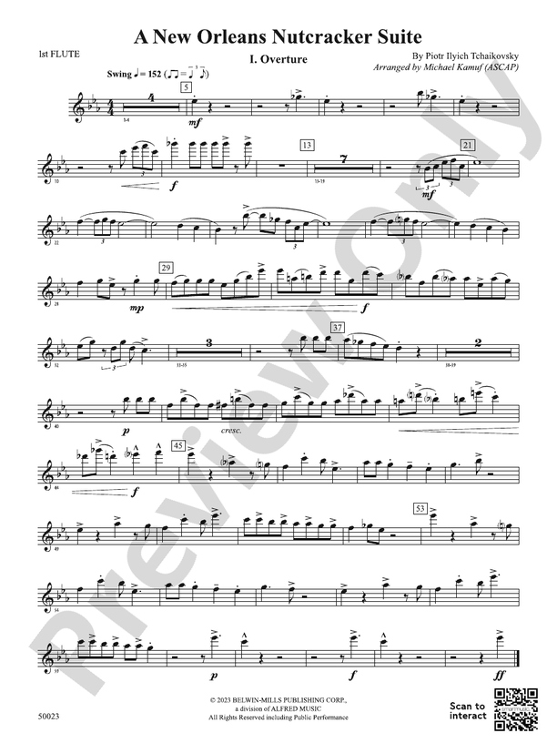 A New Orleans Nutcracker Suite: Flute: Flute Part - Digital Sheet Music Download