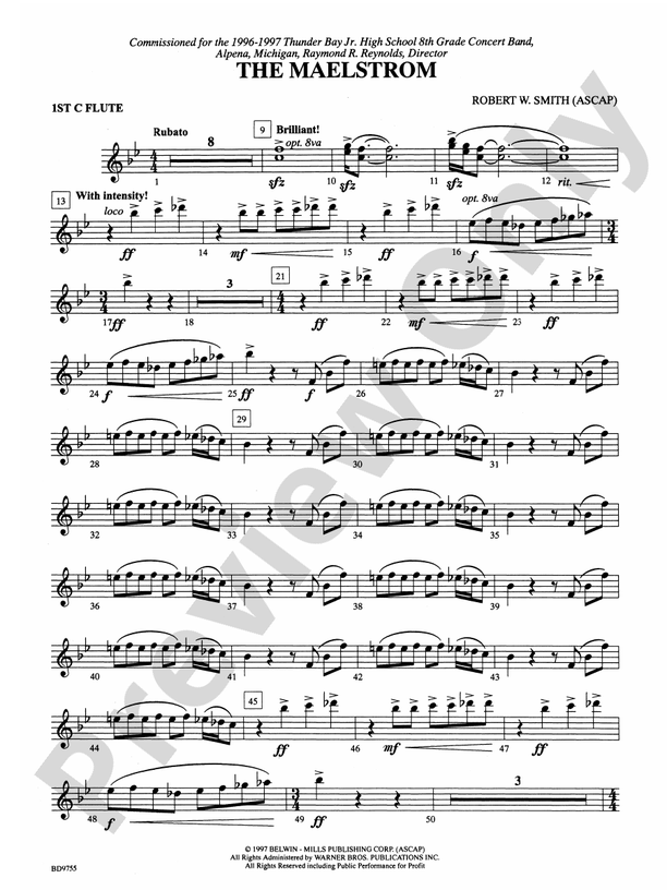 The Maelstrom: Flute: Flute Part - Digital Sheet Music Download
