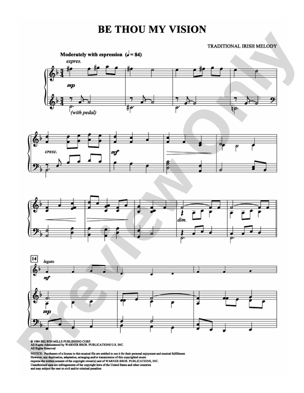 Be Thou My Vision: Solo & Small Ensemble: Traditional - Digital Sheet ...
