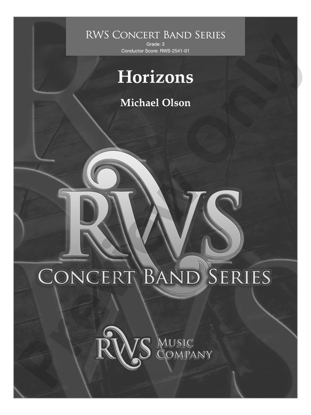 Horizons: Score: Concert Band Score: Michael Olson - Digital Sheet ...