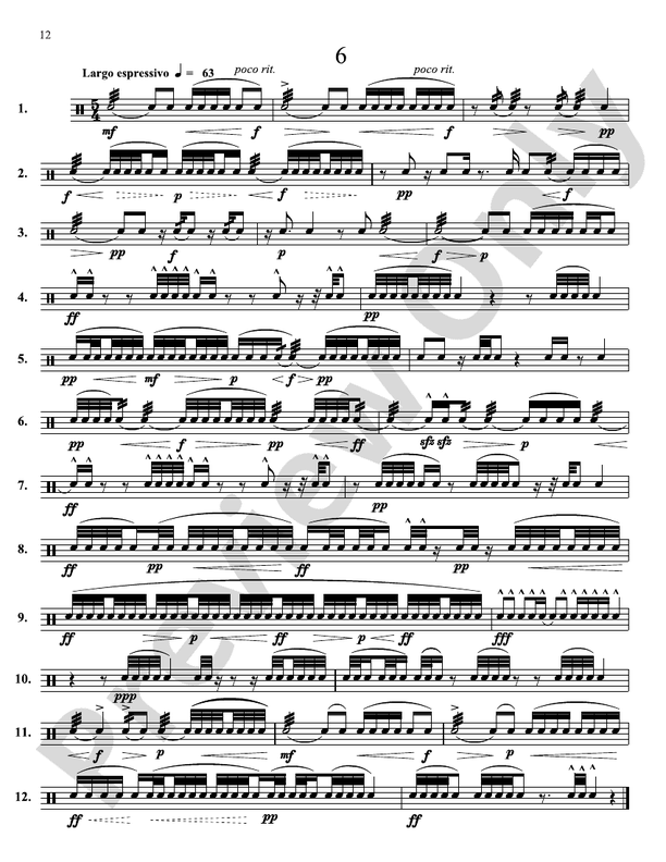 Portraits in Rhythm: Advanced Edition: Snare Drum: Anthony J. Cirone ...