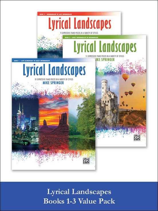 Lyrical Landscapes, Books 1-3: Piano Book: Mike Springer | Sheet Music