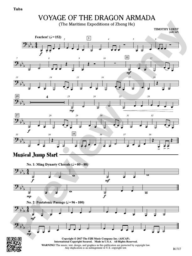 Voyage of the Dragon Armada: Tuba: Tuba Part: Timothy Loest - Digital ...