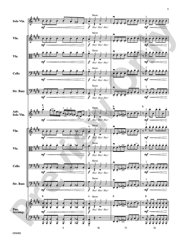 String Thang: Score: String Orchestra Score - Digital Sheet Music Download