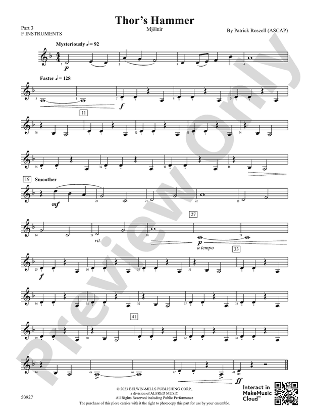 Thor's Hammer: Part 3 - F Instruments: Part 3 - F Instruments Part ...