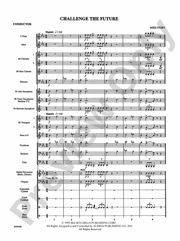 Challenge the Future: Score: Concert Band Score - Digital Sheet Music ...