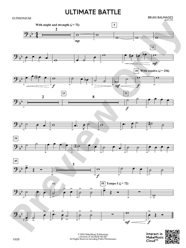Ultimate Battle: Baritone B.C.: Baritone B.C. Part - Digital Sheet ...