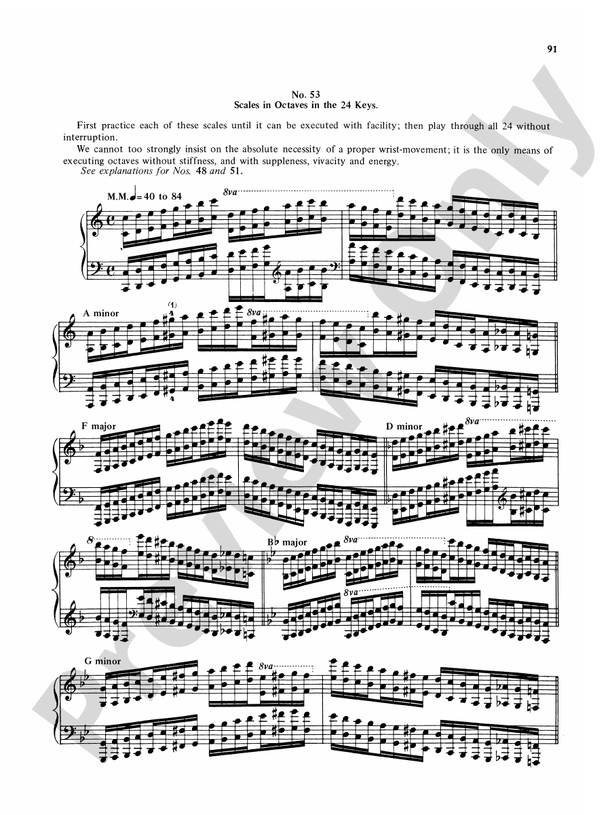 Hanon: The Virtuoso Pianist (Complete): No. 53 Part - Digital Sheet Music Download