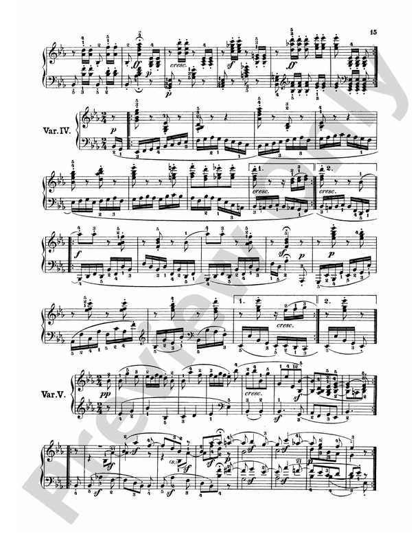 Beethoven: Variations (Volume I): 2. 15 Vaiations with Fugue, Op. 35, E ...