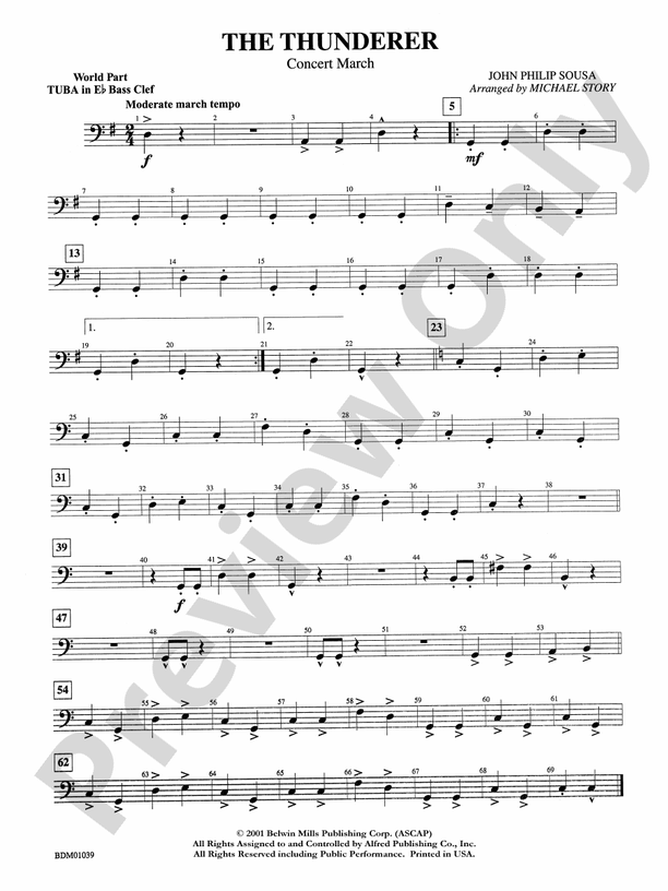 The Thunderer: WP E-flat Tuba B.C.: WP E-flat Tuba B.C. Part - Digital ...
