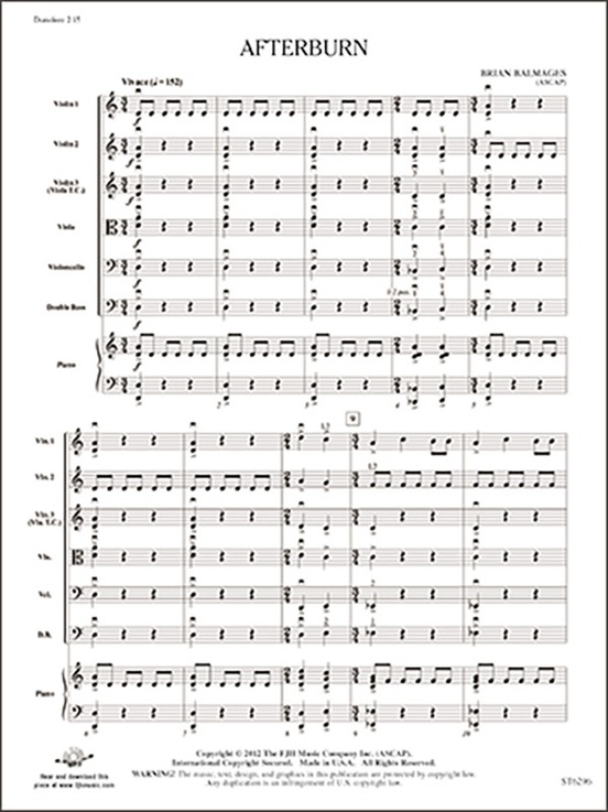 Afterburn: String Orchestra Conductor Score: Brian Balmages | Sheet Music