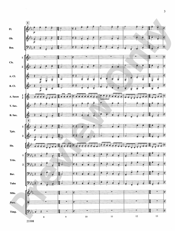 Russian Easter Overture: Concert Band Conductor Score & Parts: Nicolai ...