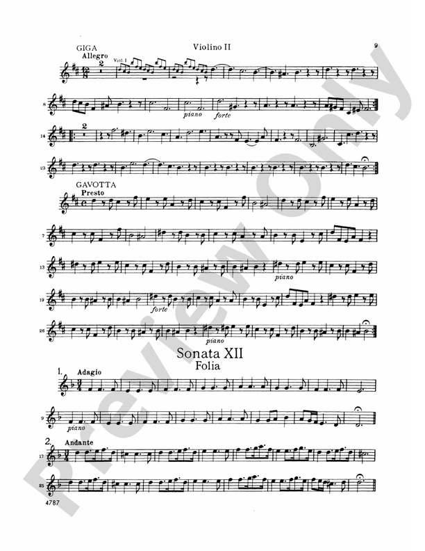 Vivaldi: Sonatas da Camera a Tre (Book II, Nos. 7-12): Sonata No. 12 ...