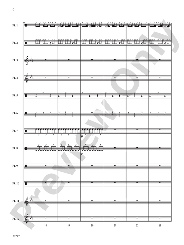 Clapping Music Variations: Percussion Ensemble Score - Digital Sheet ...