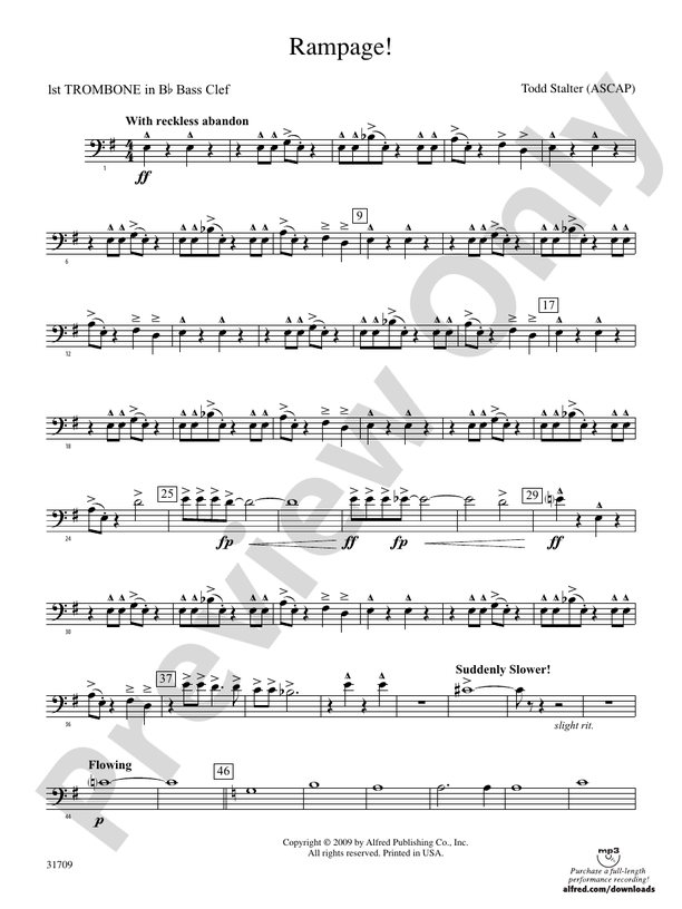 Rampage!: (wp) 1st B-flat Trombone B.C.: (wp) 1st B-flat Trombone B.C ...