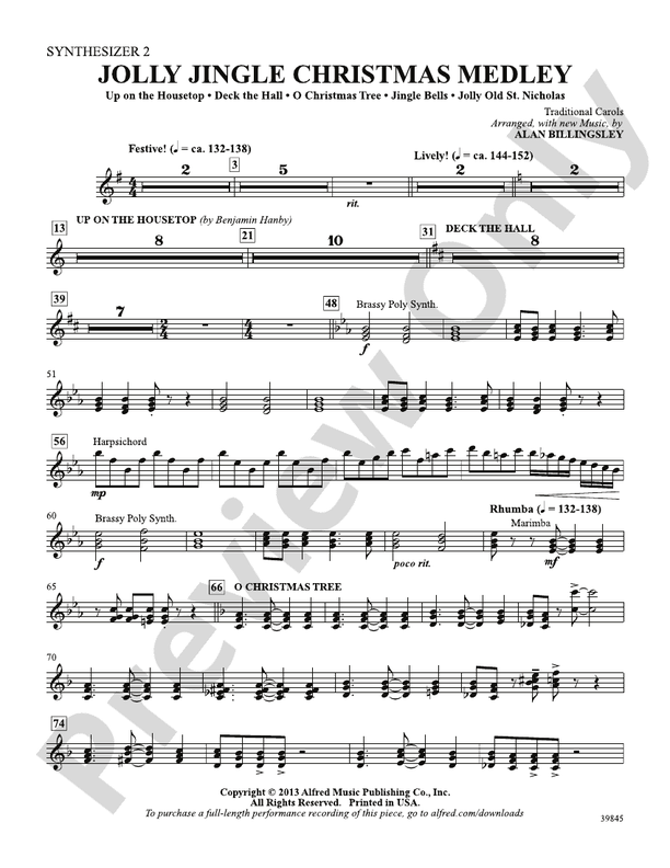 Jolly Jingle Christmas Medley: 2nd Synthesizer: 2nd Synthesizer Part ...