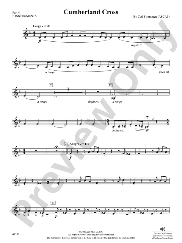 Cumberland Cross: Part 4 - F Instruments: Part 4 - F Instruments Part ...