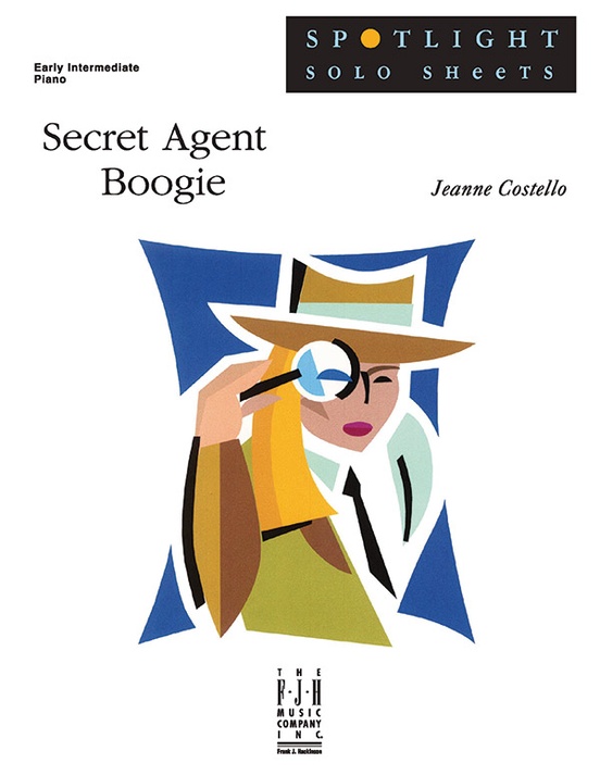 Secret Agent Boogie: Piano: Jeanne Costello - Digital Sheet Music Download