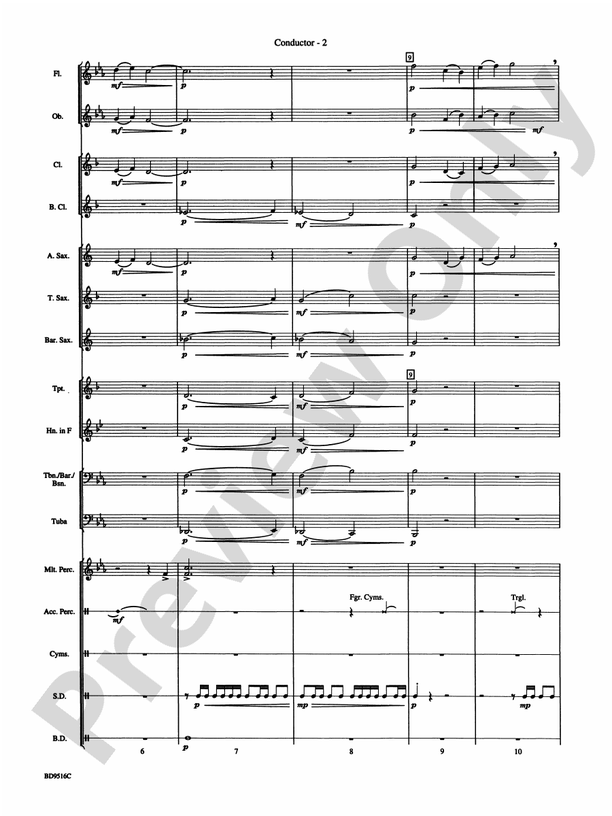 Cantus: Concert Band Conductor Score & Parts: Douglas E. Wagner ...