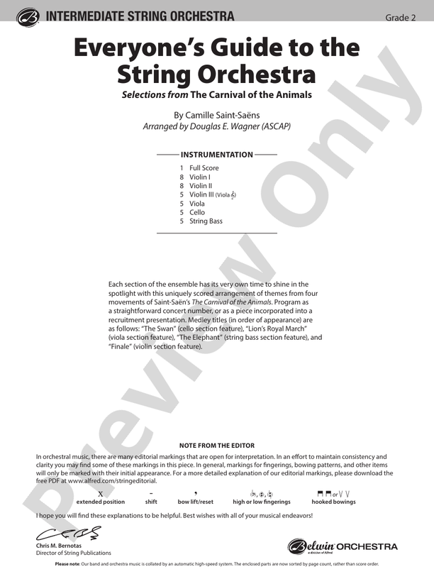Everyone's Guide to the String Orchestra: Score: String Orchestra Score ...
