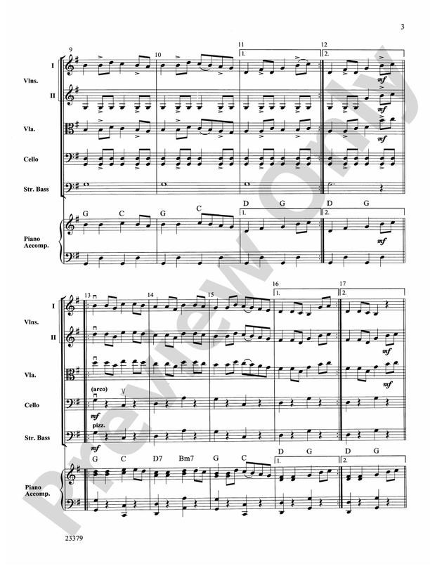 Old Molly Hare: String Orchestra Conductor Score & Parts: Andrew H ...