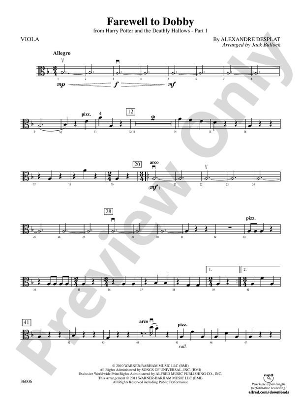 Farewell to Dobby (from Harry Potter and the Deathly Hallows, Part 1 ...