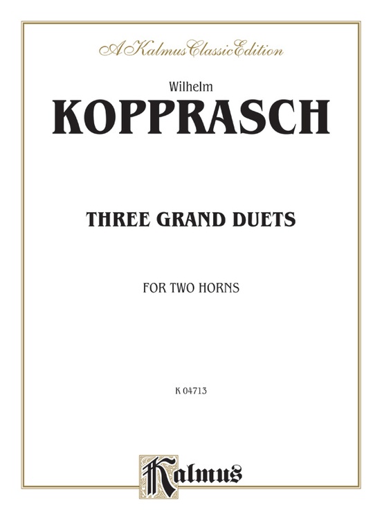 Kopprasch: Three Grand Duets: Duet No. 3 Part - Digital Sheet Music Download