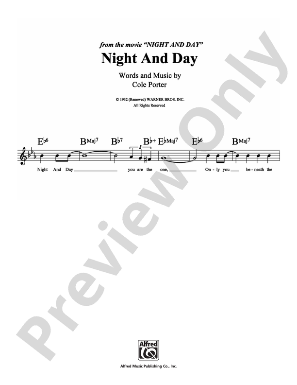 Night and Day: Lead Sheet: Frank Sinatra - Digital Sheet Music Download