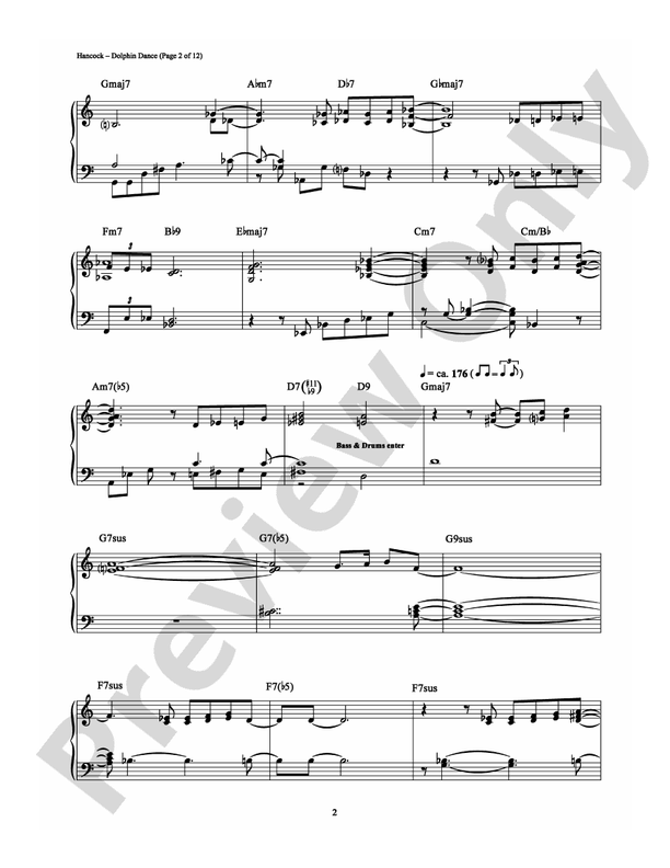 Dolphin Dance: Piano: Bill Evans - Digital Sheet Music Download