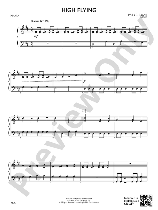 High Flying: Piano Accompaniment: Piano Accompaniment Part - Digital ...
