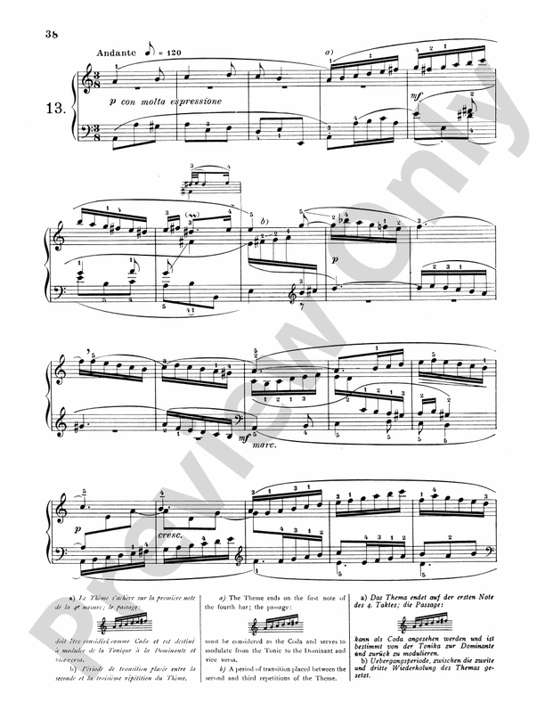 Bach: Three-Part Inventions (Ed. Mugellini): Three-Part Invention 13 ...