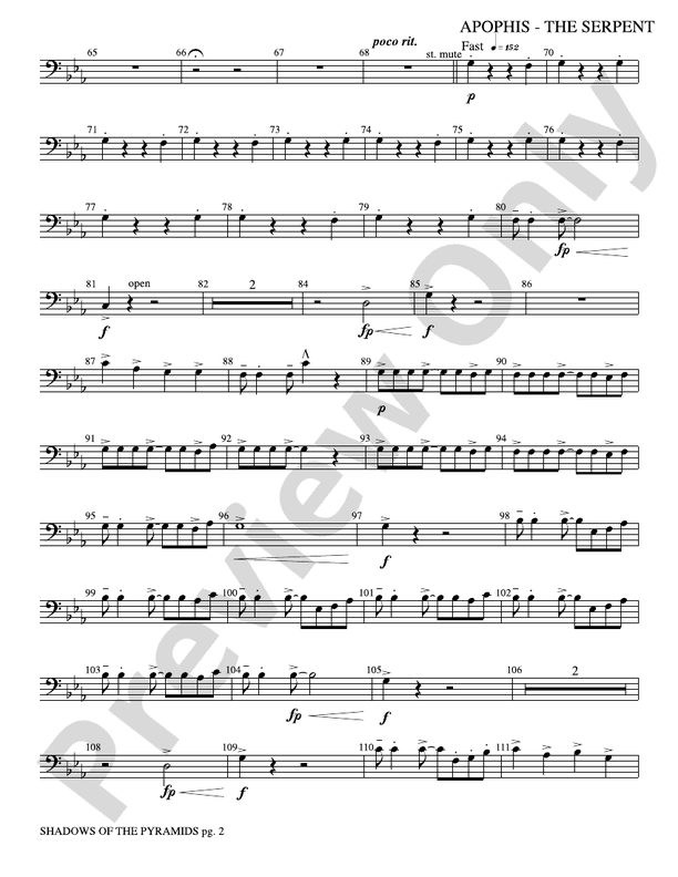 Shadows of the Pyramids: 2nd Trombone: 2nd Trombone Part - Digital ...