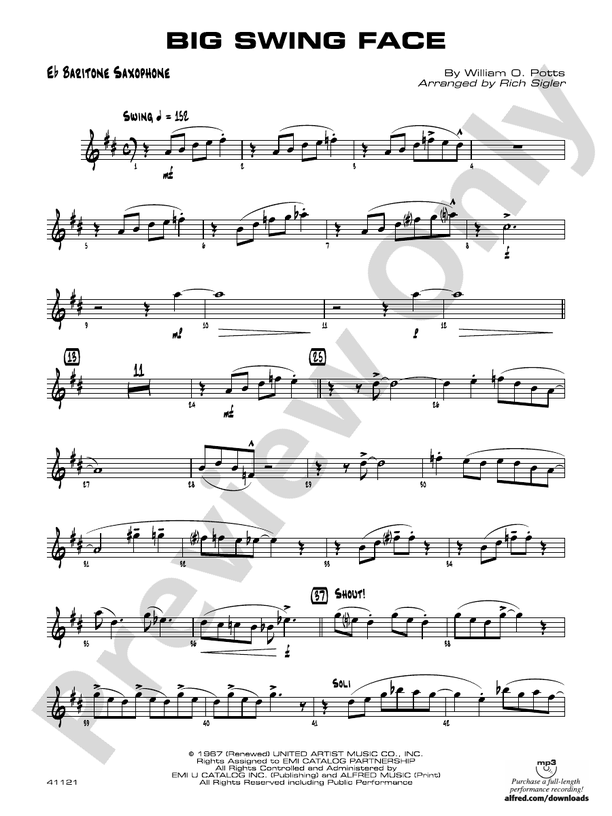 Big Swing Face E Flat Baritone Saxophone E Flat Baritone Saxophone