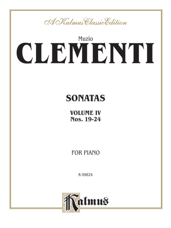 Clementi: Piano Sonatas (Volume IV): No. 20, in G Minor Part - Digital Sheet Music Download