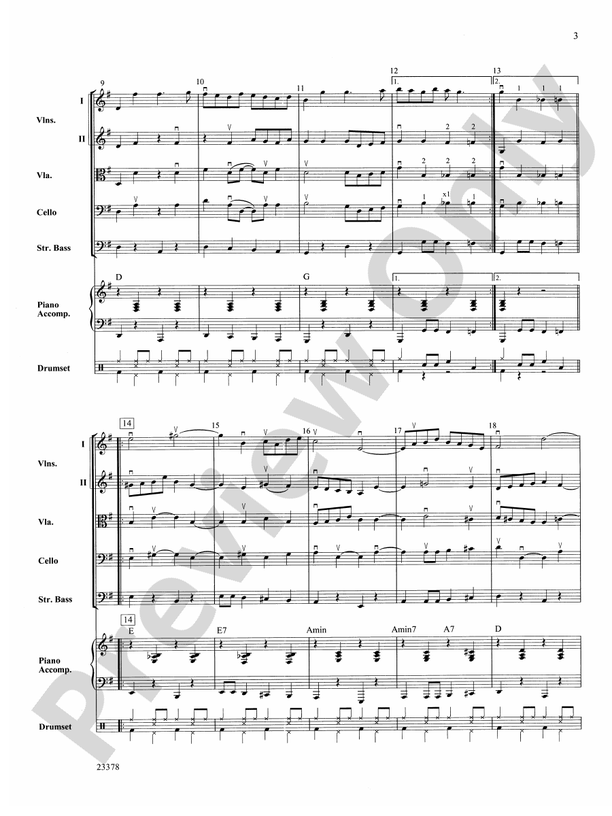 Swingin' Fiddles: String Orchestra Conductor Score & Parts: Bob ...