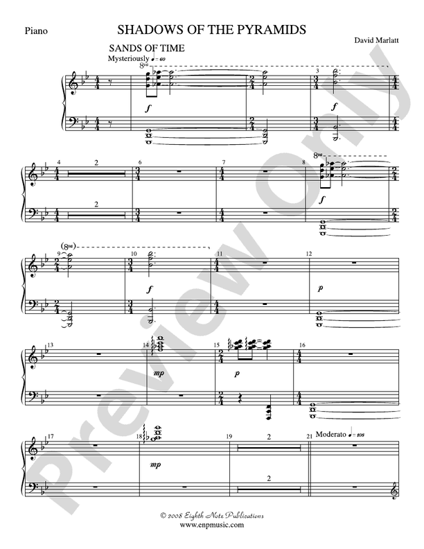 Shadows of the Pyramids: Piano Accompaniment: Piano Accompaniment Part ...
