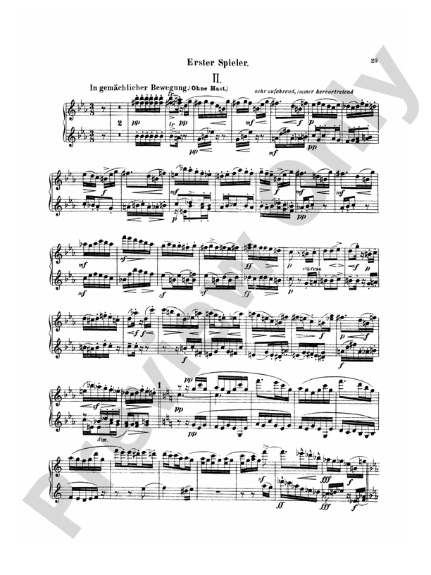 Mahler: Symphony No. 4, in G Major: II. In gemächlicher Bewegung Part - Digital Sheet Music Download