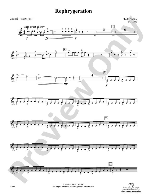 Rephrygeration: 2nd B-flat Trumpet: 2nd B-flat Trumpet Part - Digital ...