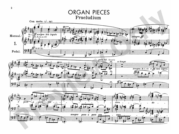 Reger: Organ Works, Op. 59: Organ Comb Bound Book: Max Reger - Digital ...