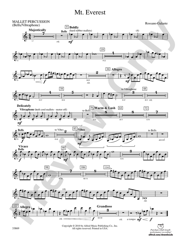 Mt. Everest: Mallets: Mallets Part - Digital Sheet Music Download