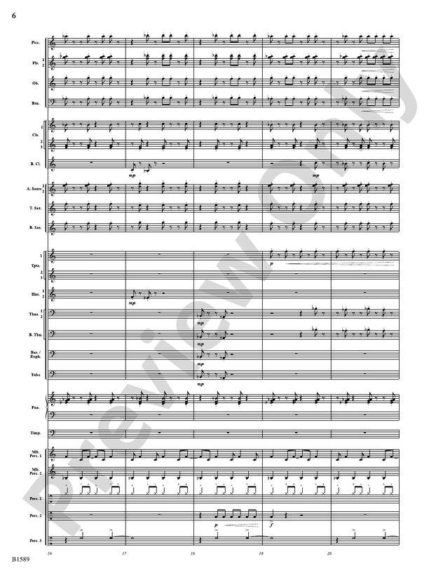 Pulse: Score: Concert Band Score: Randall Standridge - Digital Sheet ...
