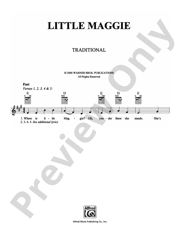 Little Maggie: Lead Sheet: Traditional - Digital Sheet Music Download