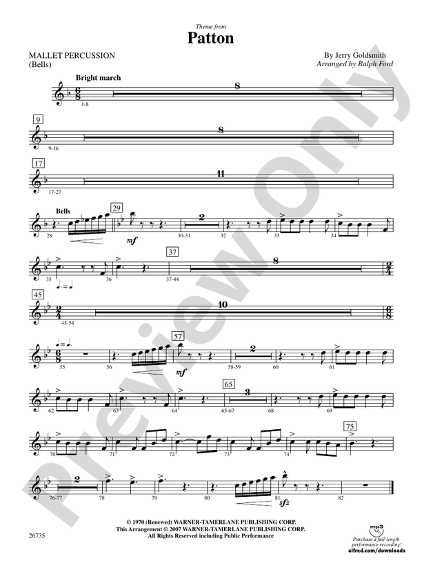 Patton: Mallets: Mallets Part - Digital Sheet Music Download