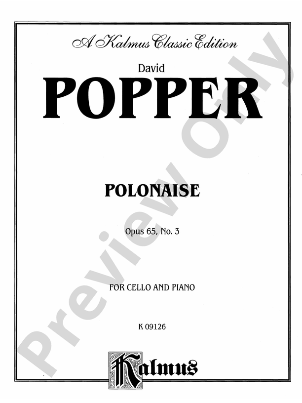 Popper: Polonaise, Op. 65, No. 3: Polonaise, Op. 65, No. 3 (Piano) Part ...
